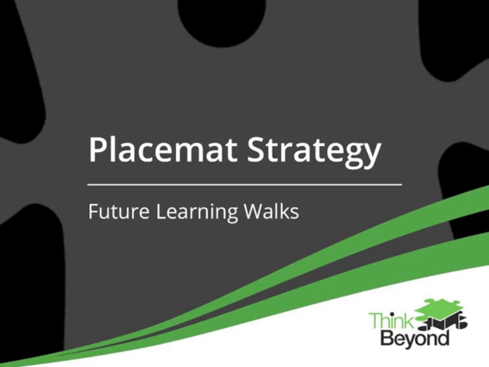 Placemat strategy on Vimeo