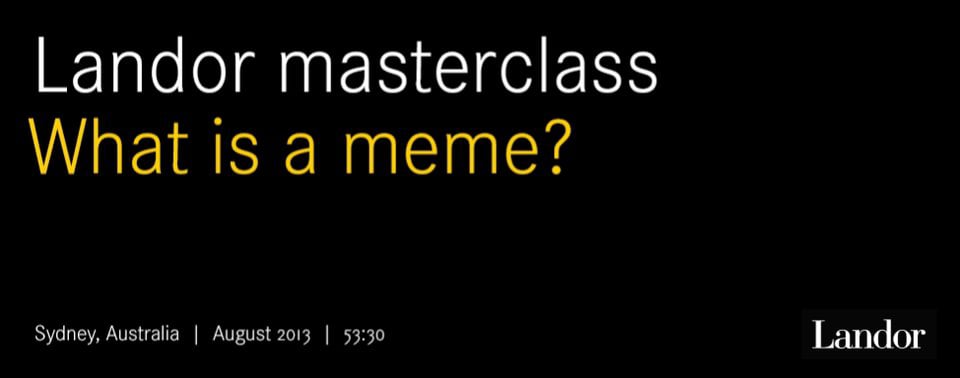Masterclass-Meme on Vimeo