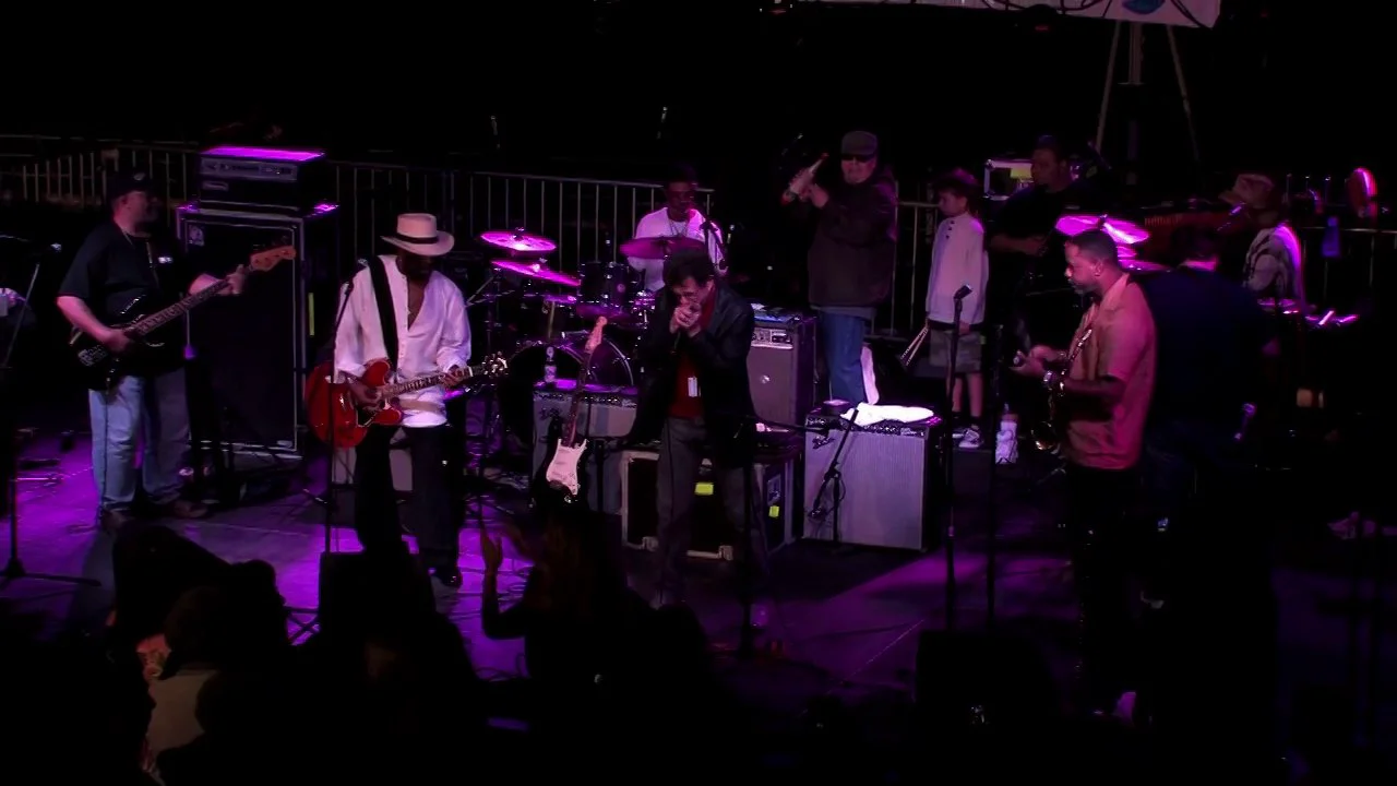 Lowrider Band oversees a late-night Blues Cruise jam in the Robert ...