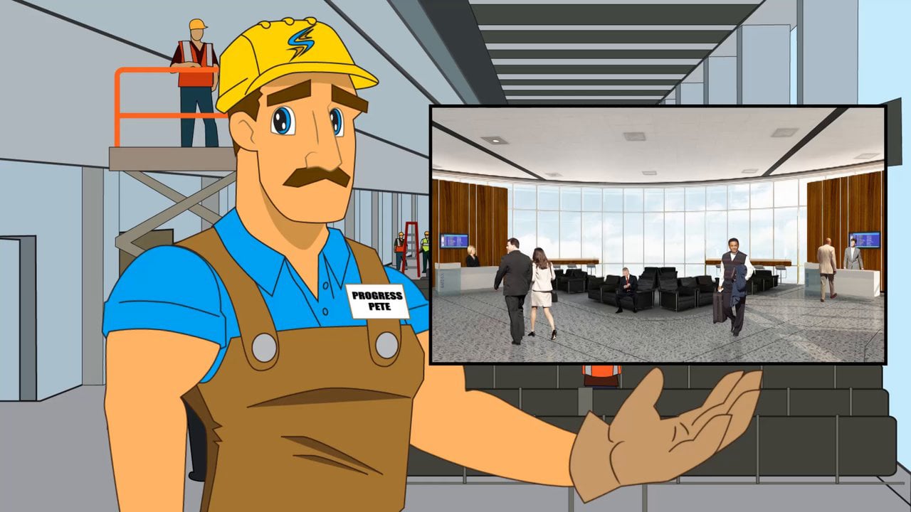 Saskatoon Airport Authority 2D Cartoon Video Featuring Mascot Progress ...