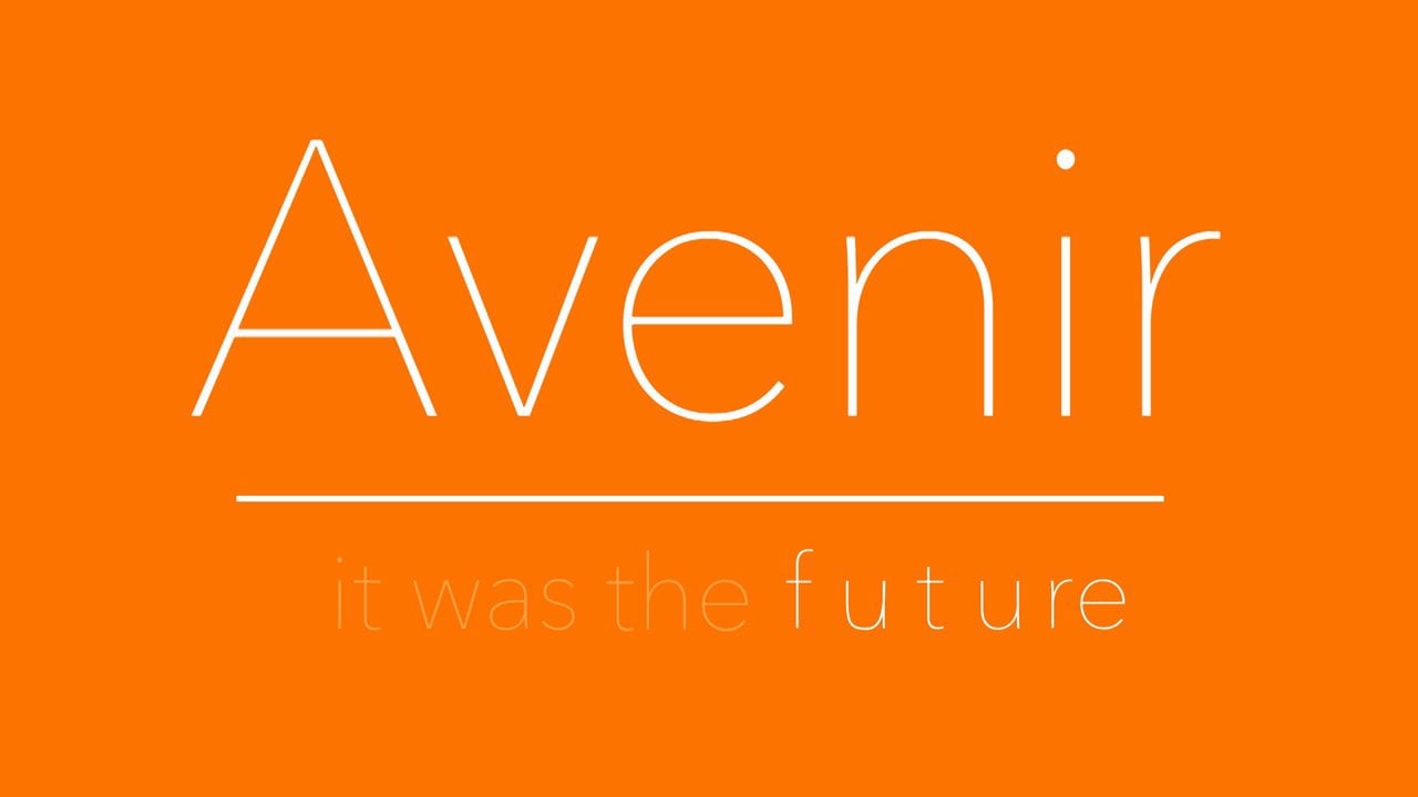 Animated Type Specimen - Avenir on Vimeo