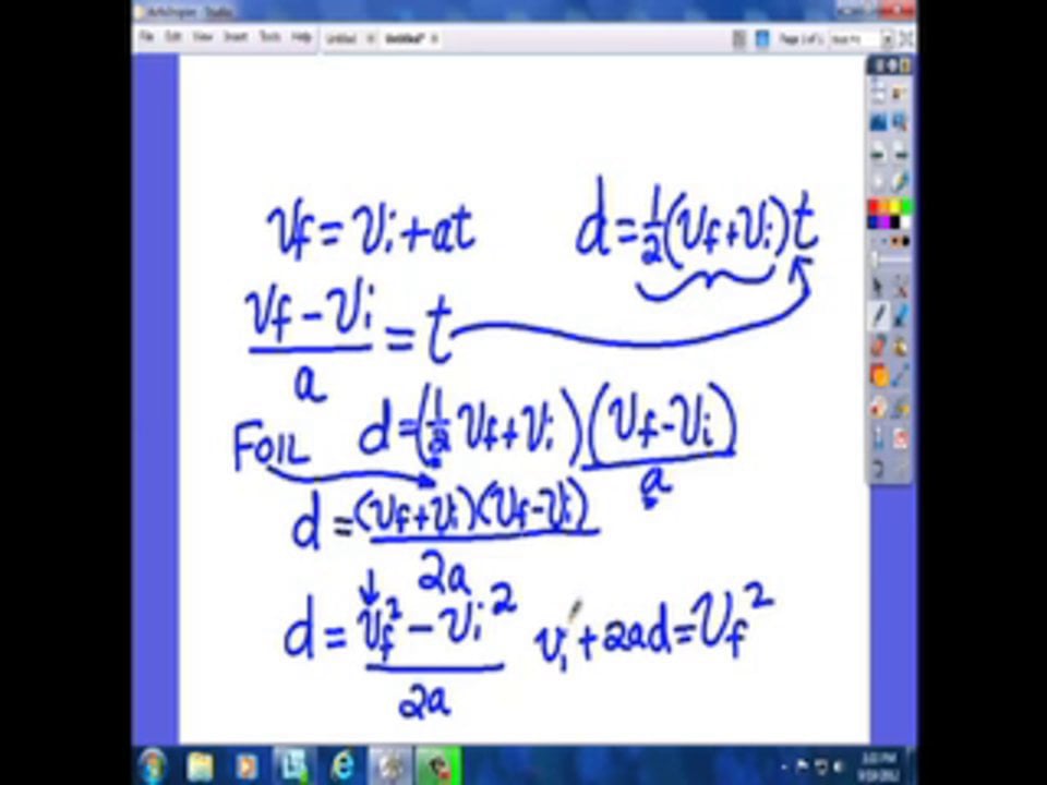 PHYSICS VIDEO 3-2C MOTION EQUATION 4 on Vimeo