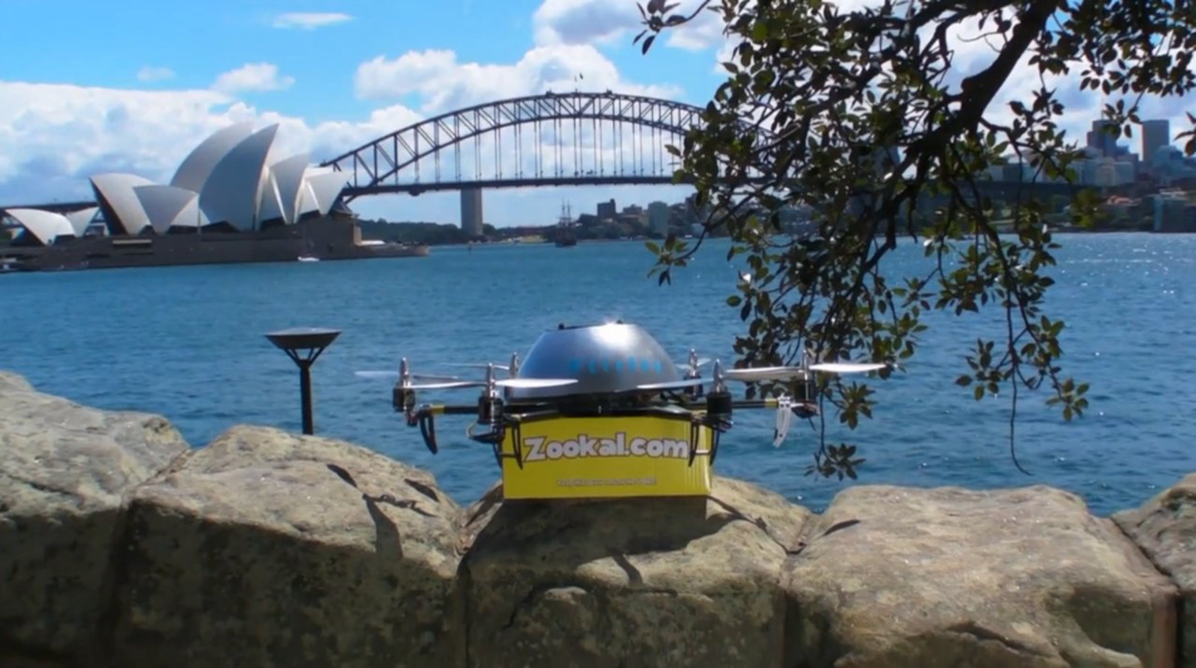 "World's first" drone delivery service launches in Australia