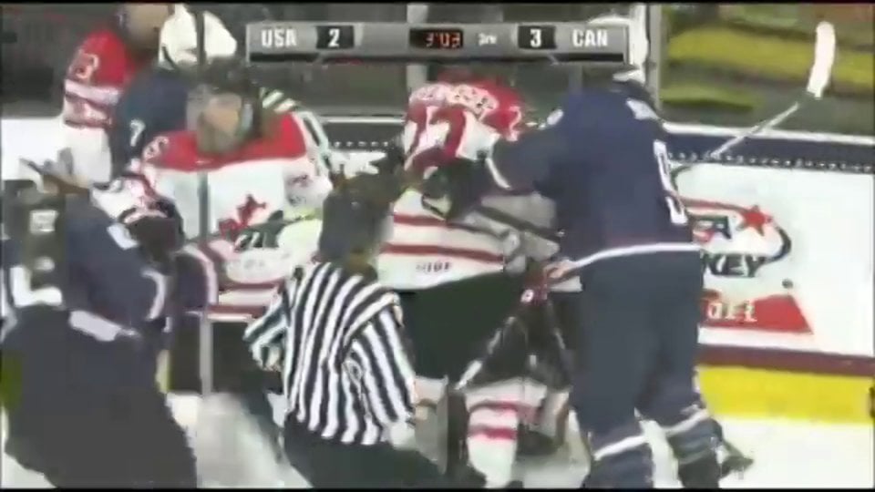 Dan White Edmonton - Canada vs USA womens hockey fight on Vimeo