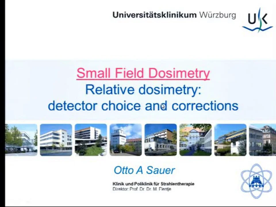 Small Field Dosimetry: Relative dosimetry: detector choice and ...