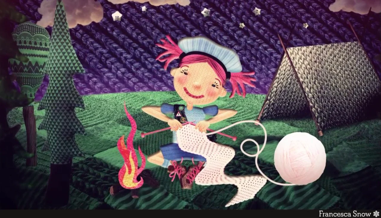 ABC3 MyWorld "Knitting" Ident - Designed and animated by Francesca Snow