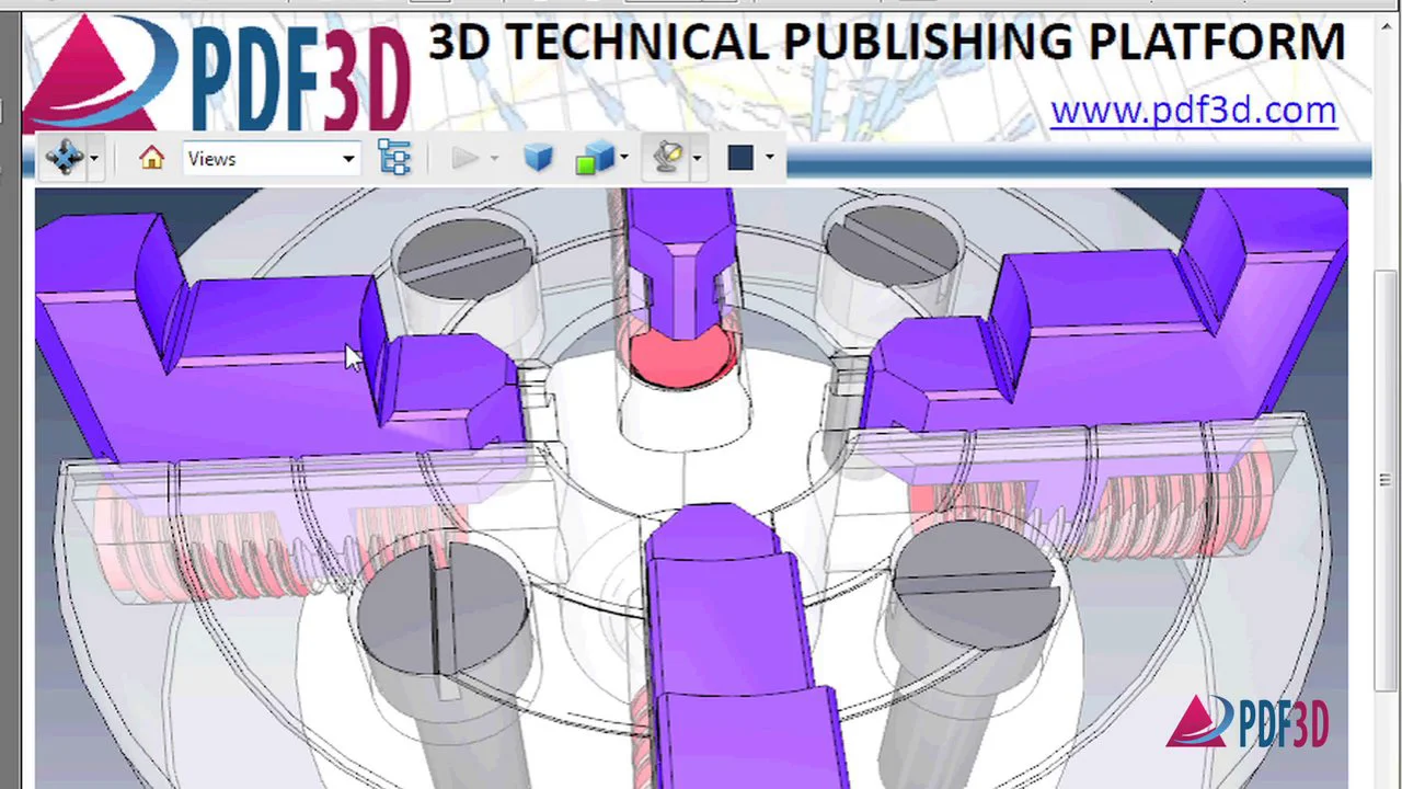 DWG to 3D PDF Conversion with PDF3D, Creating PDFs from AutoCAD DWG 3D files on Vimeo