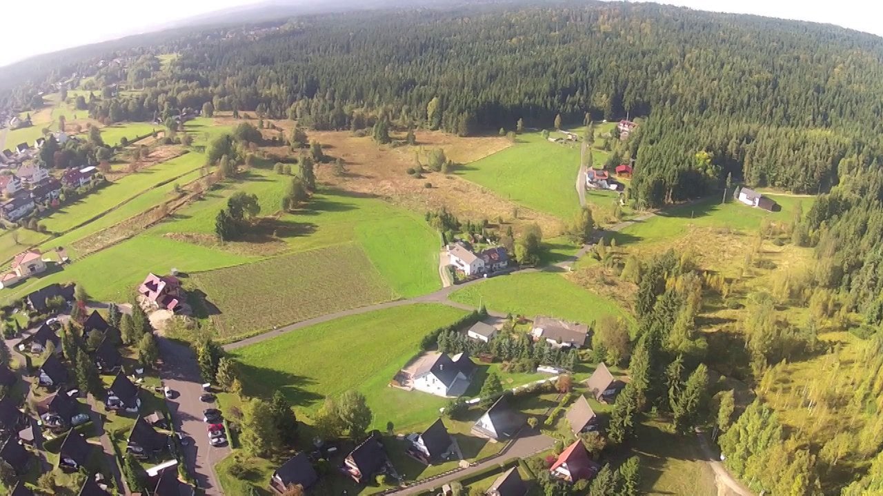 Nagel village at Fichtelgebirge, Bavaria, Germany - filmed with a DJI ...