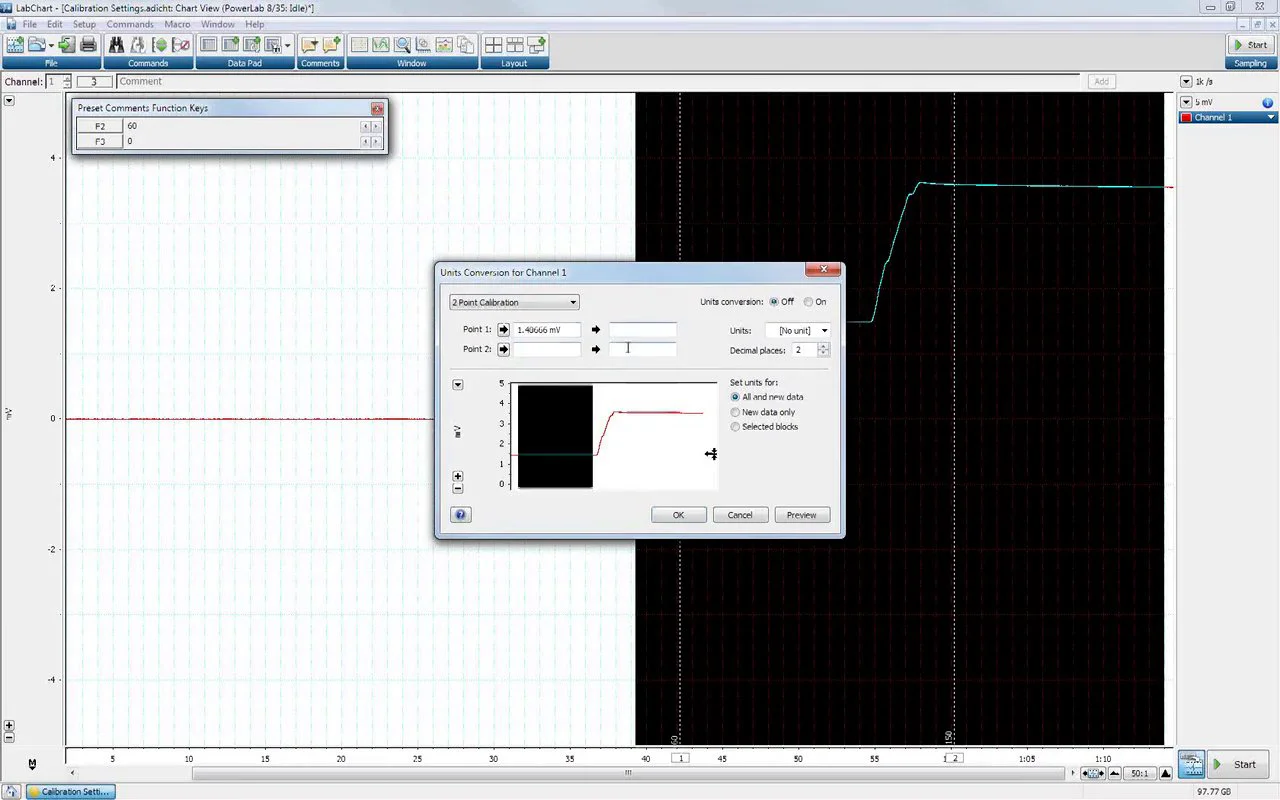 LabChart Mastery - Calibrating Data - Units Conversion, Multipoint ...