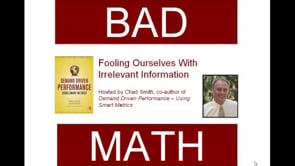 Bad Math – The Importance of Relevant Information Many FMCG products have such low labor input ...