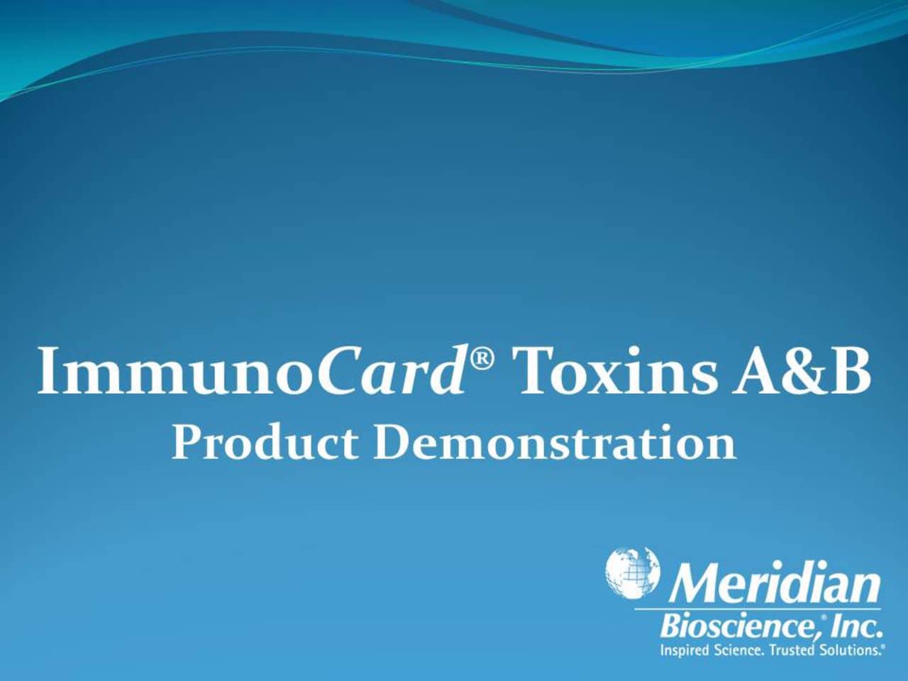 ImmunoCard® Toxins A&B Test - Product Demonstration on Vimeo