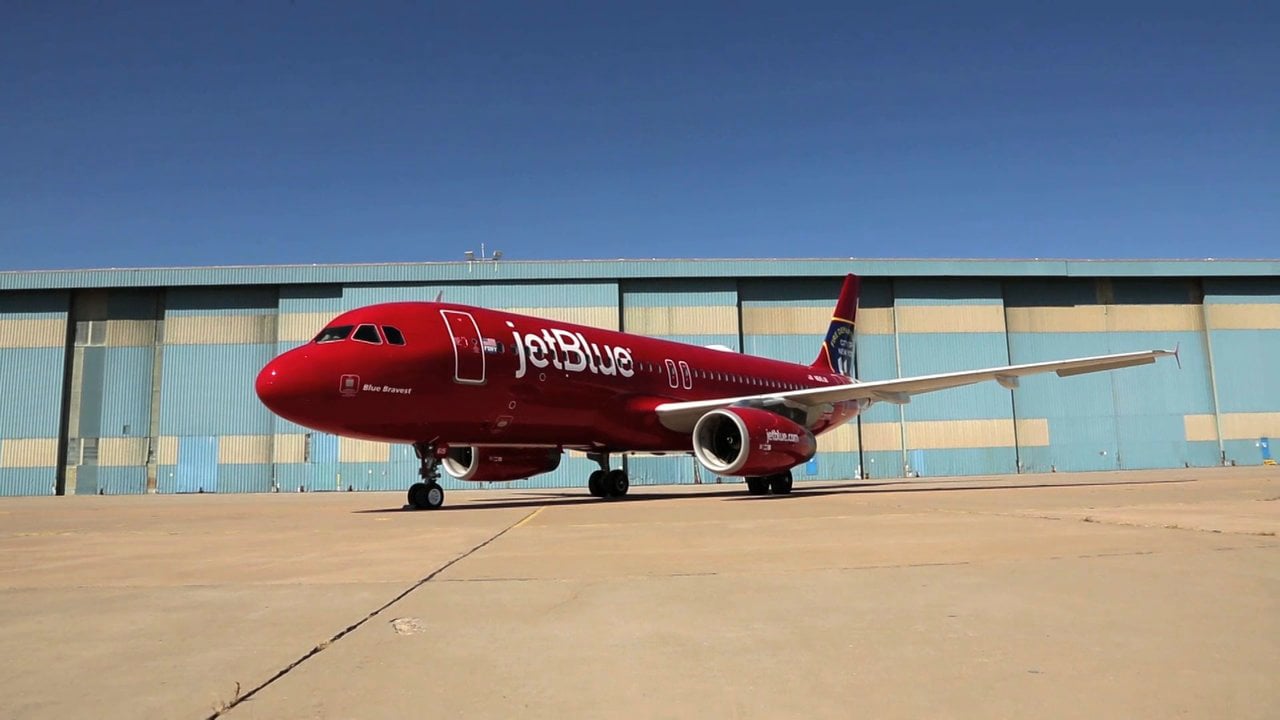 "Blue Bravest"-Painting of JetBlue airbus FDNY themed plane on Vimeo