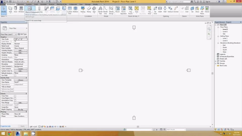 revit beginner, interface on Vimeo