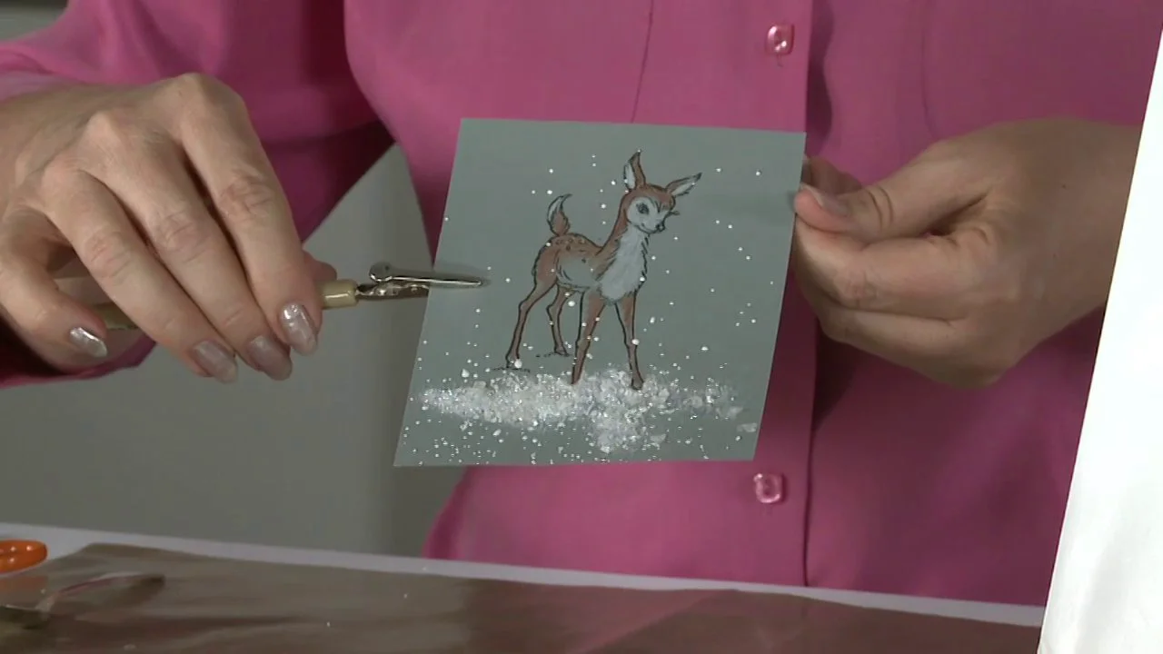 How to Create Snow for Paper Crafts