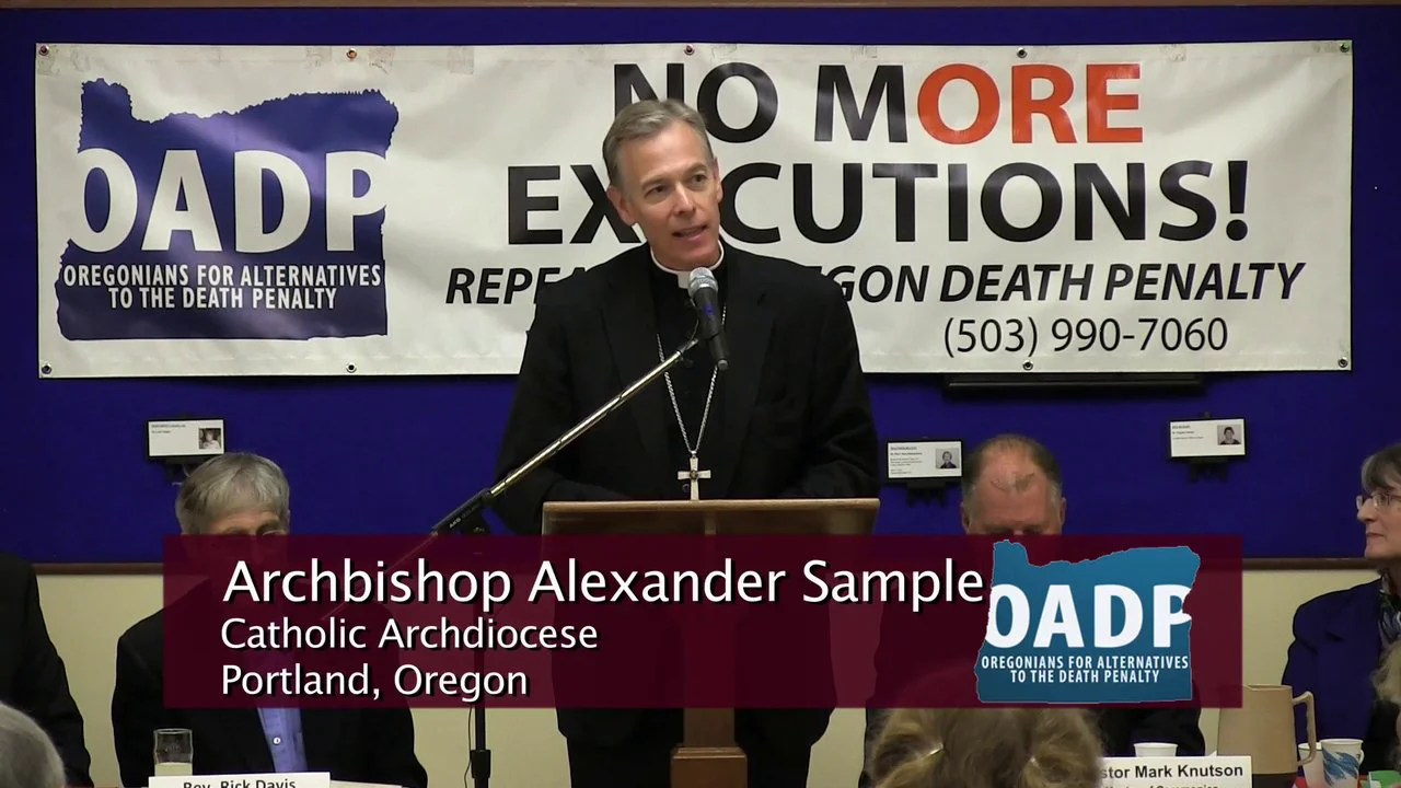 Archbishop Alexander Sample Catholic Archdiocese on Vimeo