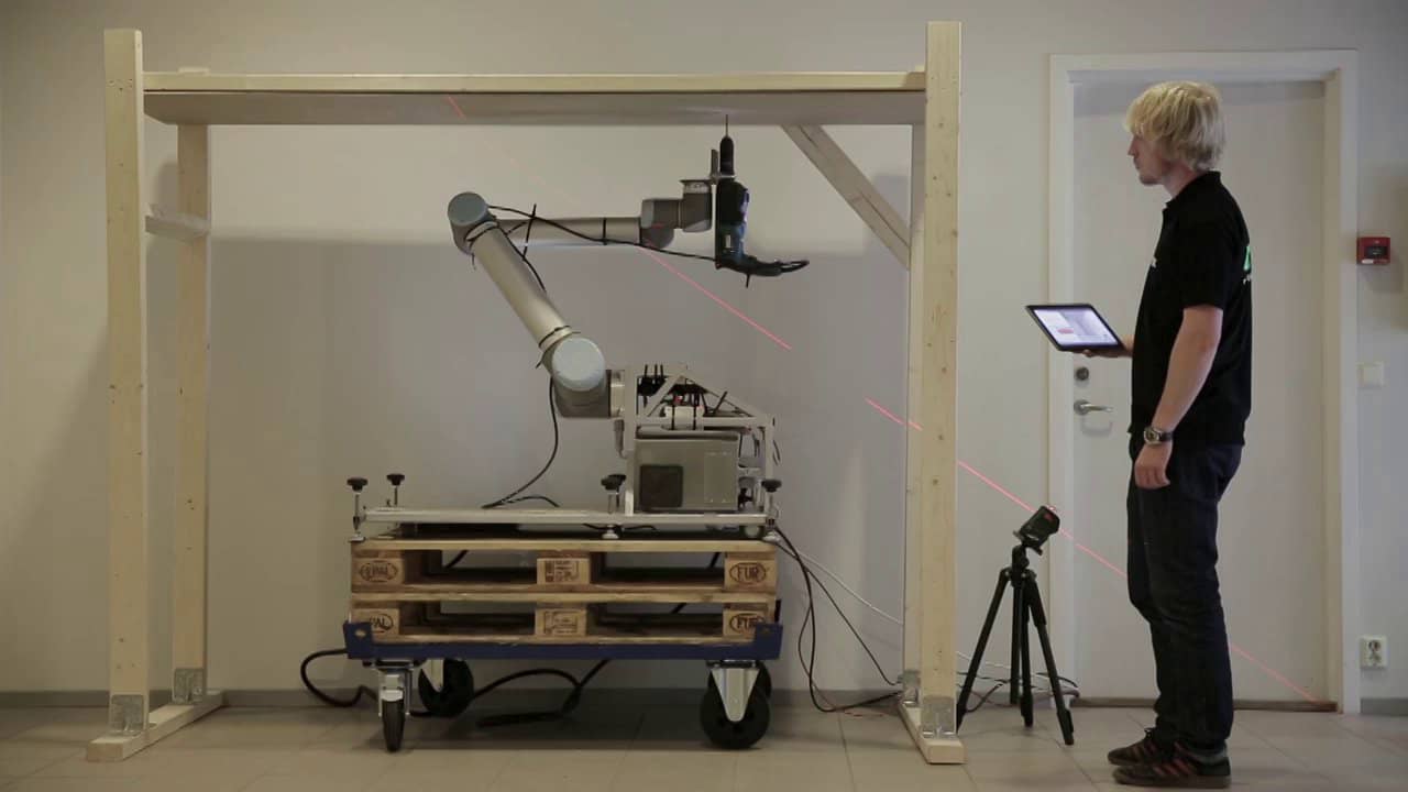 nLink laser guided ceiling drilling robot - proof of concept on Vimeo