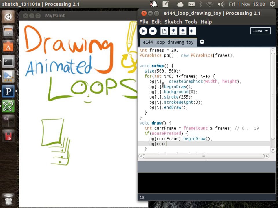 Fun programming 144: Drawing animated loops on Vimeo