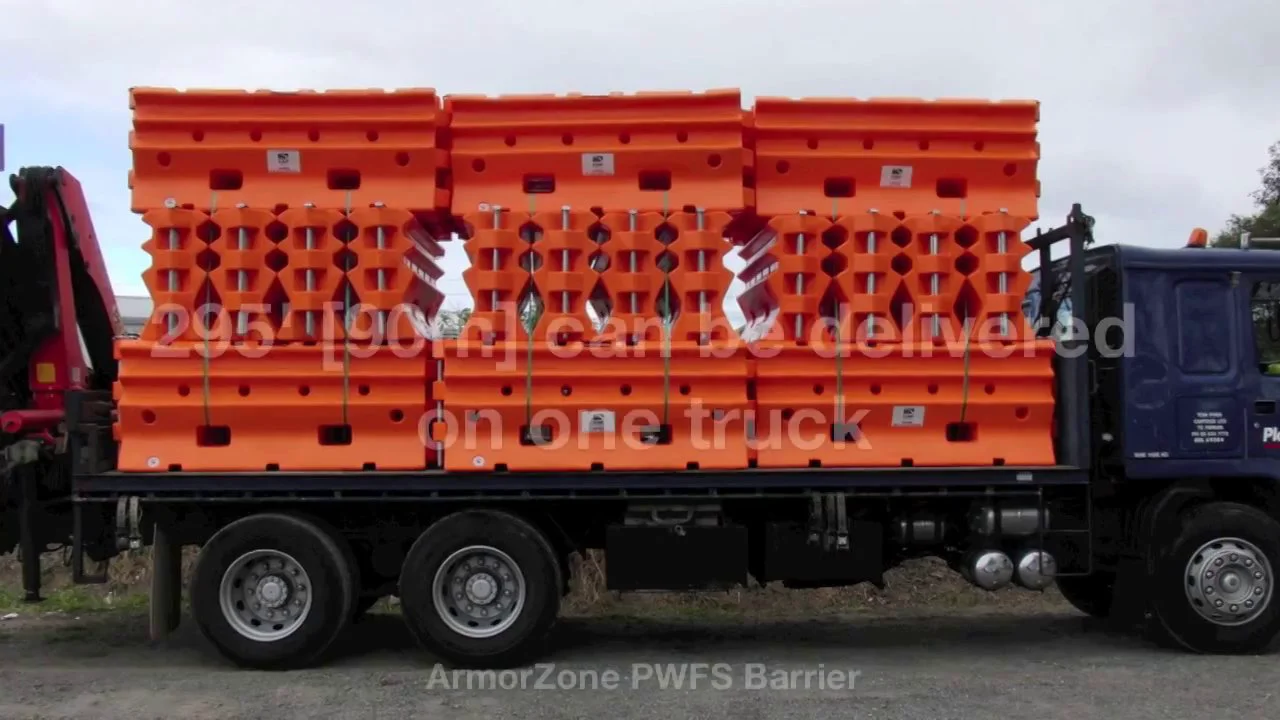 Temporary Barrier | ArmorZone Portable Water Filled Barrier