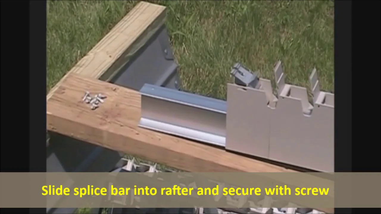 Installing Rafter Splice Bar