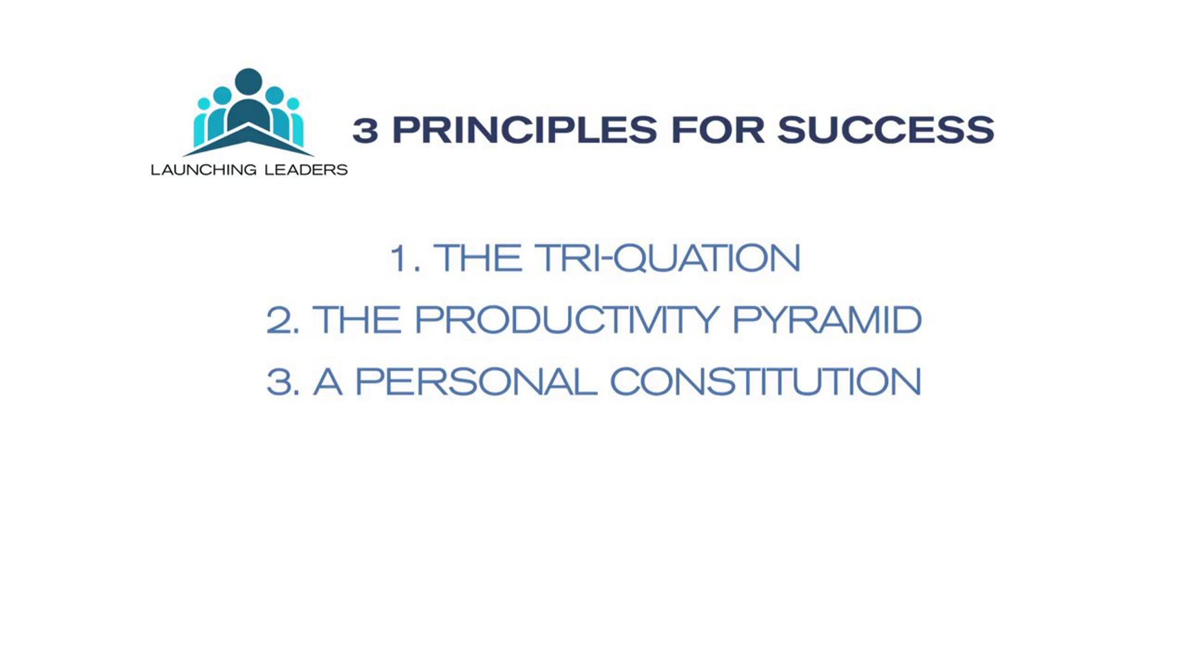 Take Control of Your Life - Launching Leaders - Lesson 3