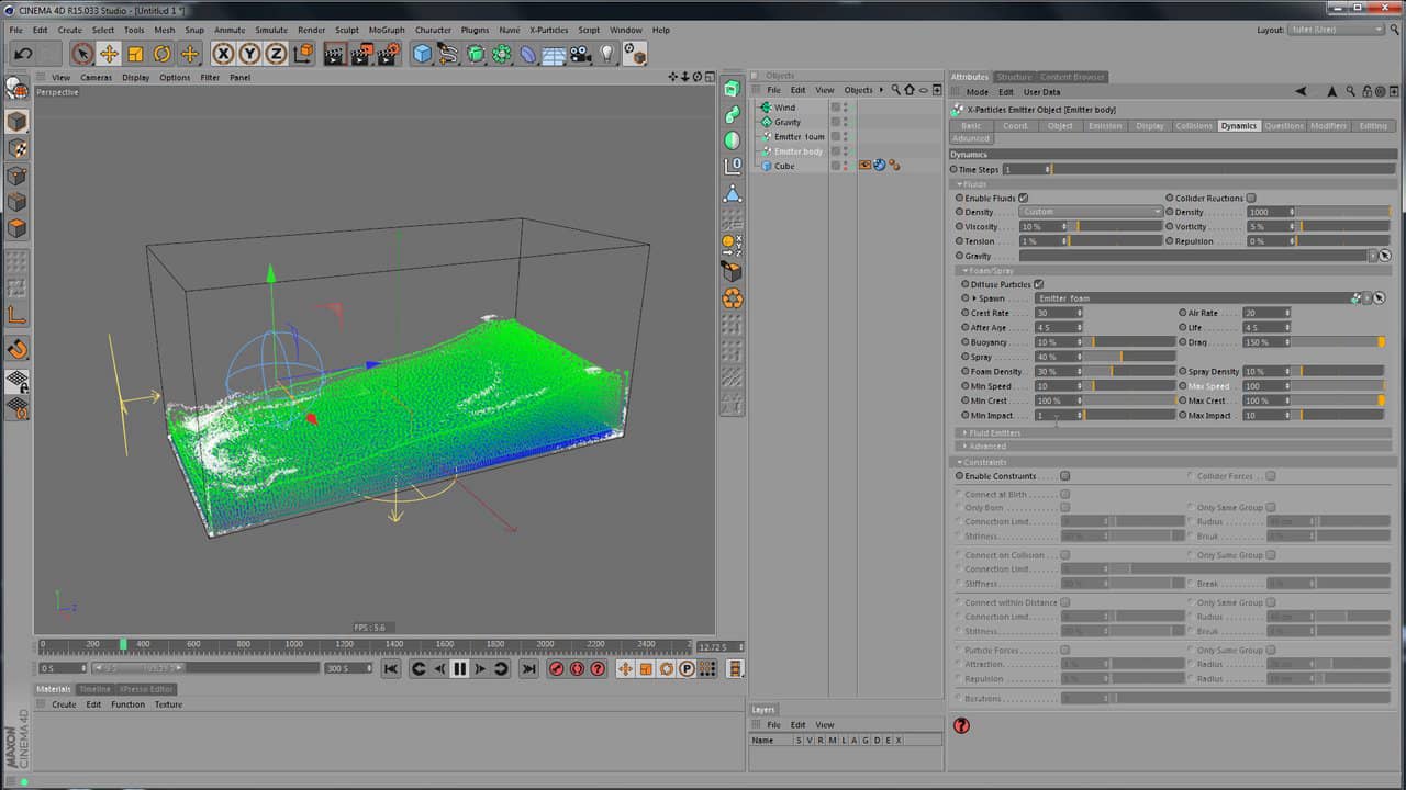 X-Particles 2.5 FLUIDS & FOAM on Vimeo