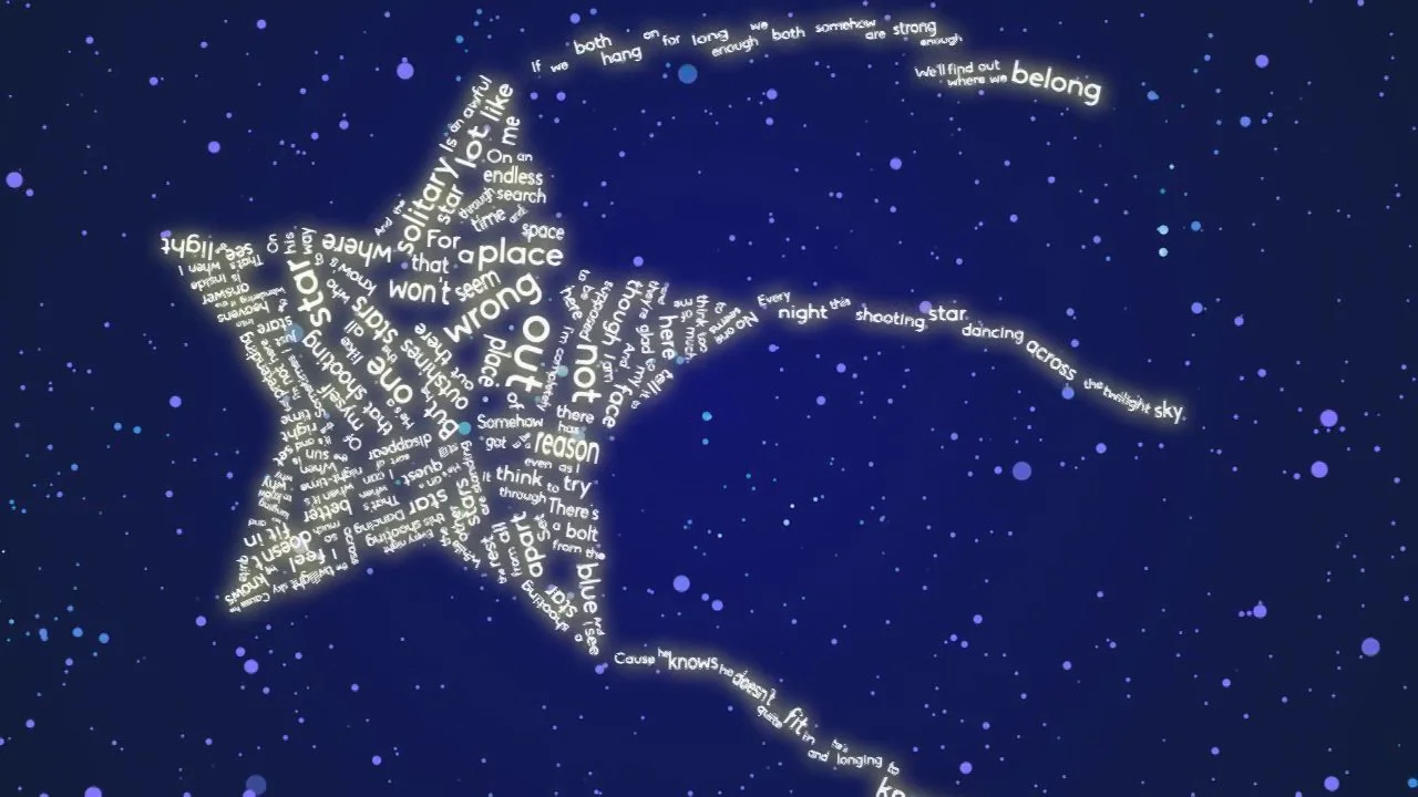 Shooting Star - Boyzone/Hercules - Kinetic Type on Vimeo
