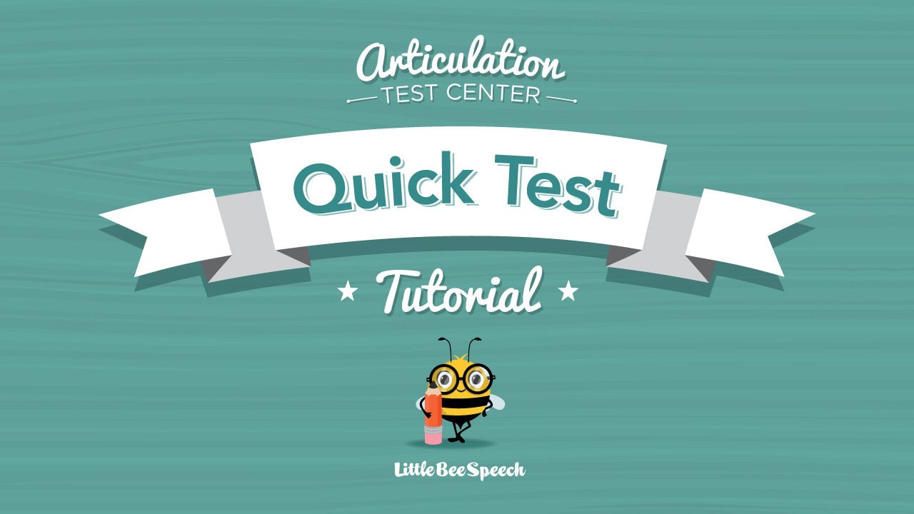 Articulation Test Center - Quick Test Tutorial on Vimeo