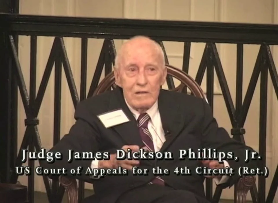 Judge J. Dickson Phillips '48 Interview 9/20/13 on Vimeo