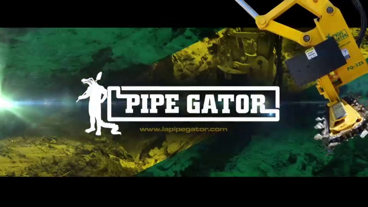 Pipe Gator -- The Safest Most Efficient Way to Expose Pipe! on Vimeo