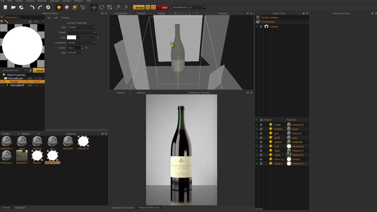 Maxwell Render V3 - Blockable emitters on Vimeo