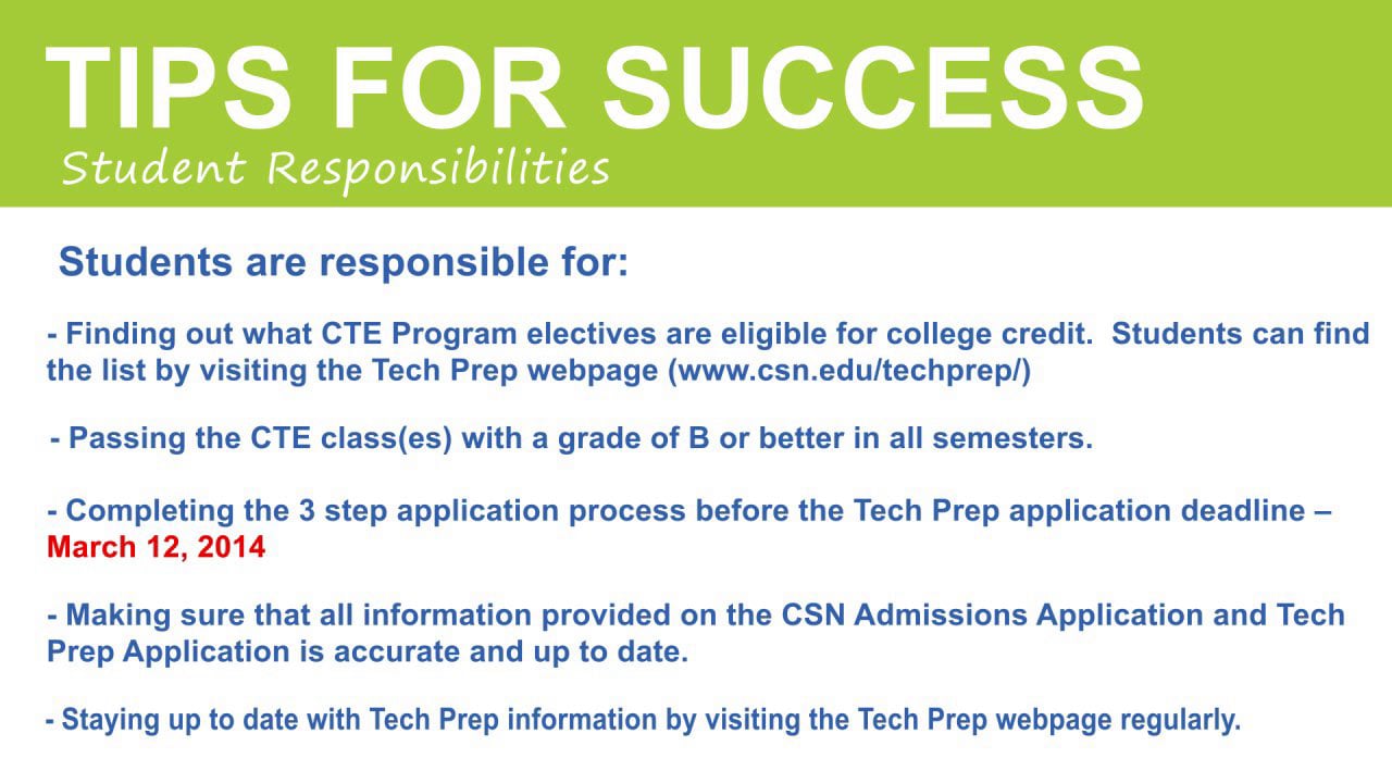 CSN Tech Prep Classroom Web Presentation on Vimeo