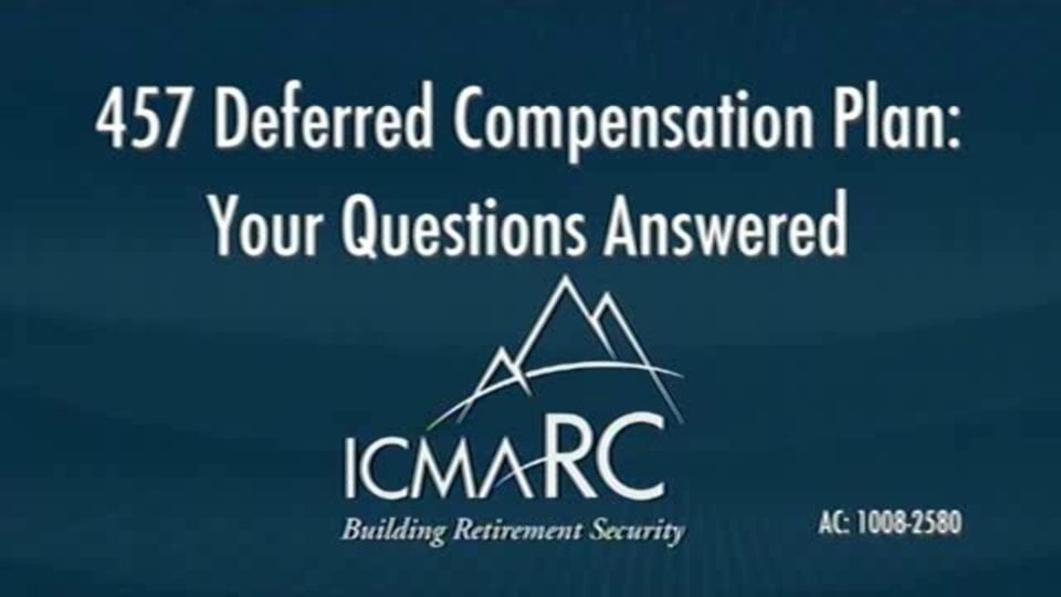 457 Plan Video Series - 457 Deferred Compensation Plan - Introduction ...