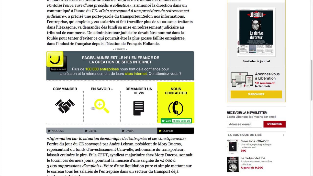 Teads' inRead™ format used by Pages Jaunes (interactivity) on Vimeo
