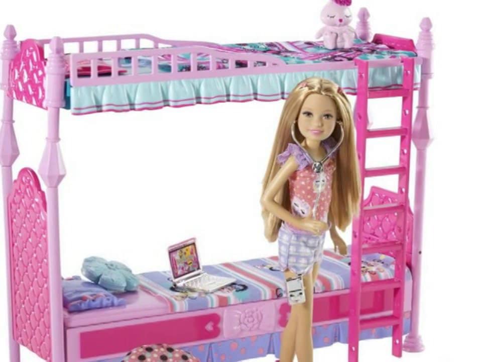 Barbie Sisters Sleeptime Bedroom and Stacie Doll Set Review on Vimeo