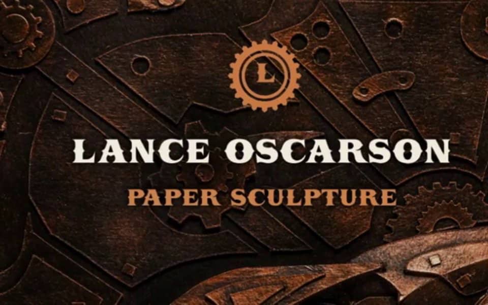 Paper sculpture of Lance Oscarson on Vimeo