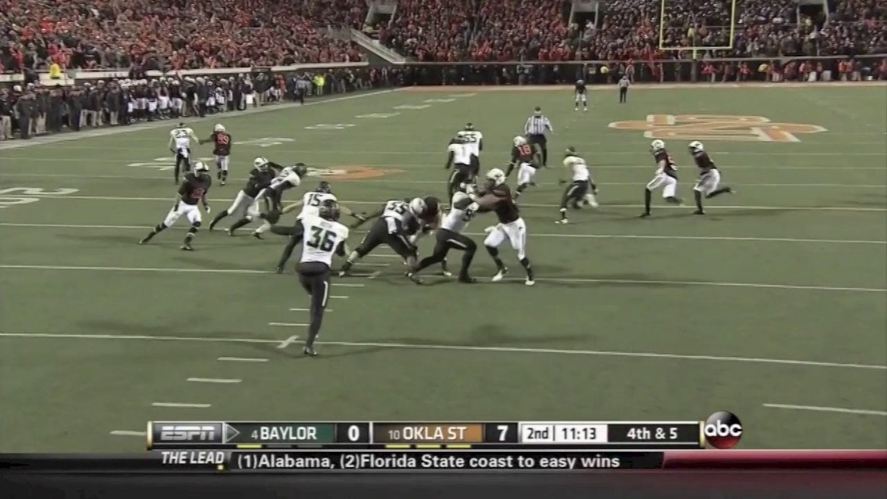 Invalid Fair Catch Signal - Oklahoma State v Baylor (2013) on Vimeo