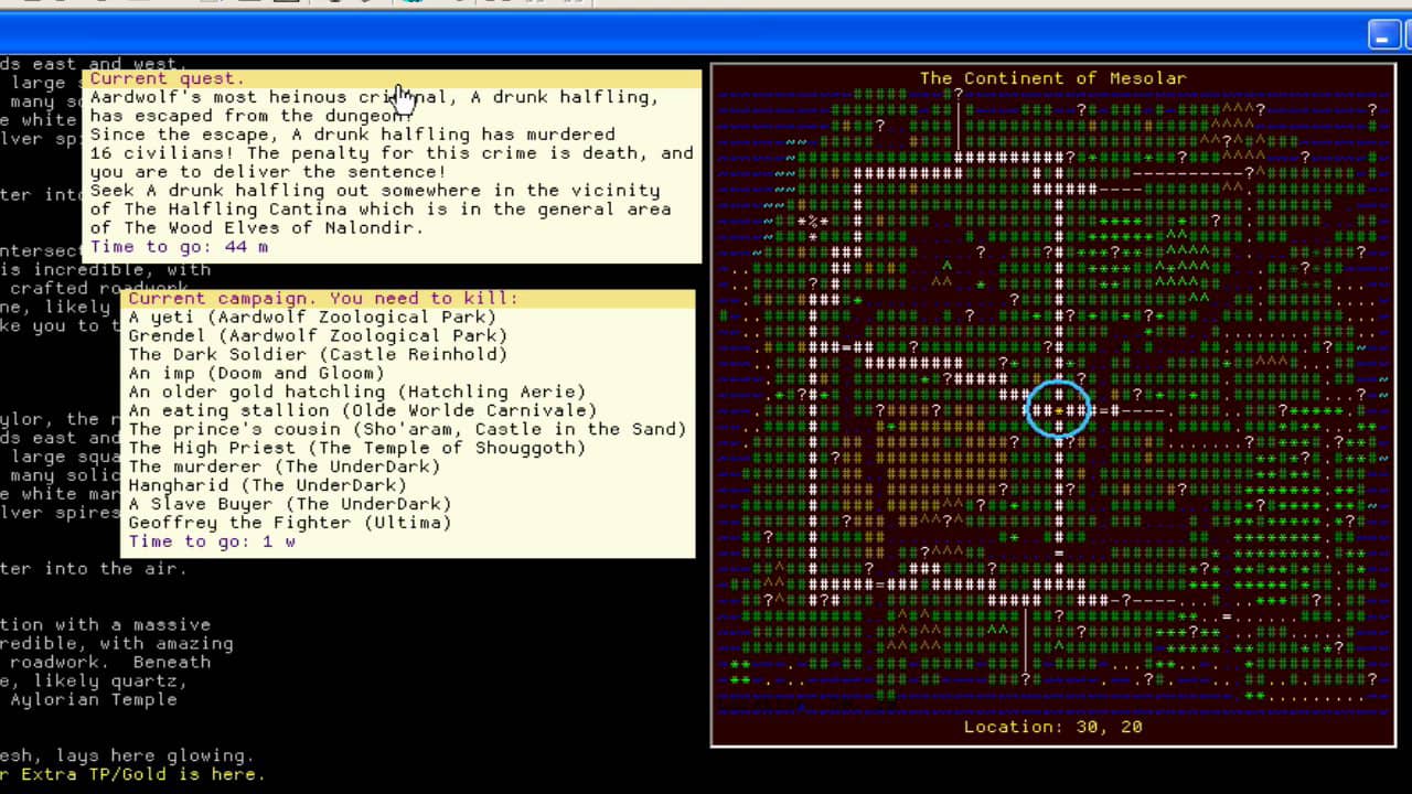 Playing a MUD game with MUSHclient on Vimeo