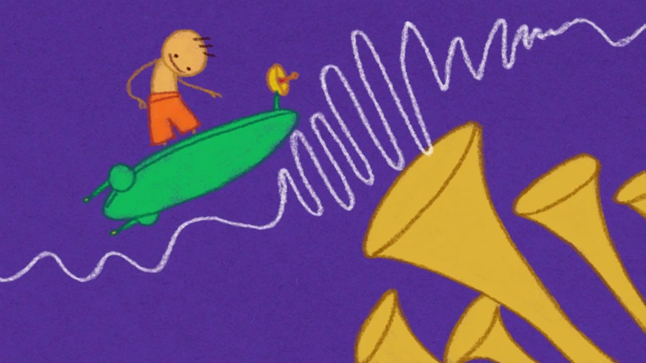Sid the Science Kid (Season 1) - Sid's Big Idea! - Sound Wave Surfboard ...