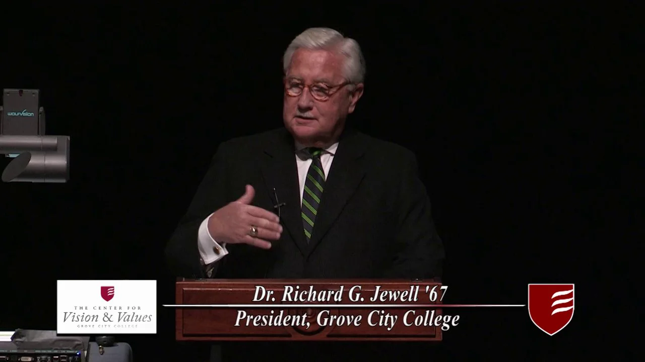 11/21/13 Pew Lecture, Dr. Richard G. Jewell