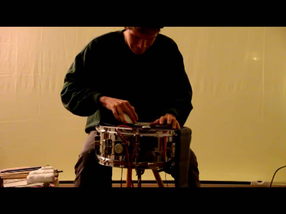 Anders Vestergaard solo snare drum + electronics on Vimeo