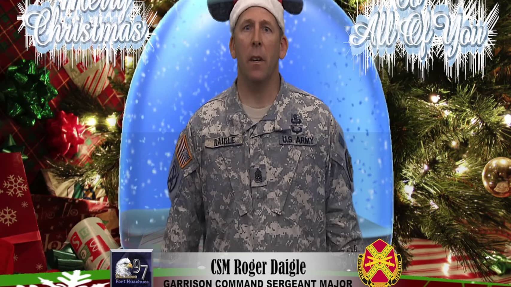 CSM Roger Daigle - Holiday Greeting on Vimeo
