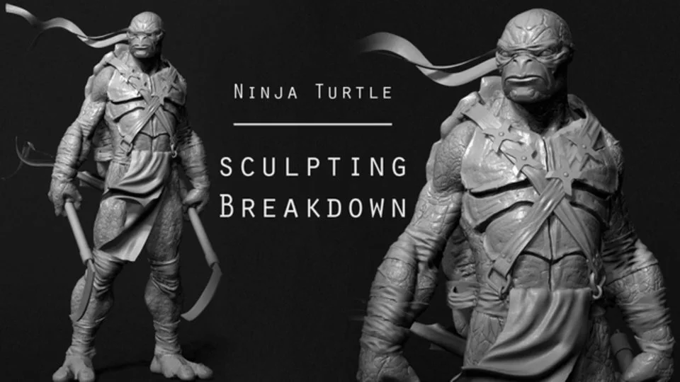 Ninja Turtle - Sculpting breakdown on Vimeo
