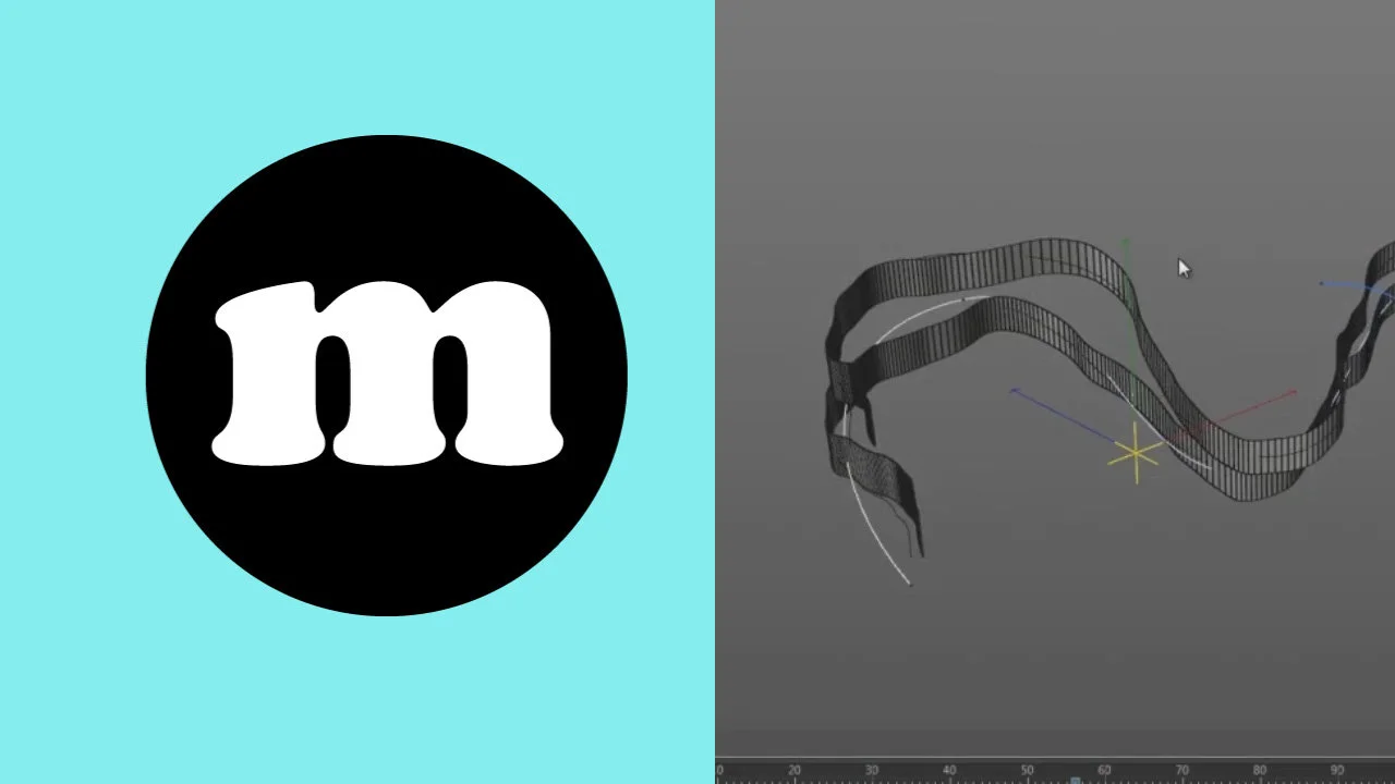 C4D flowy ribbon tutorial