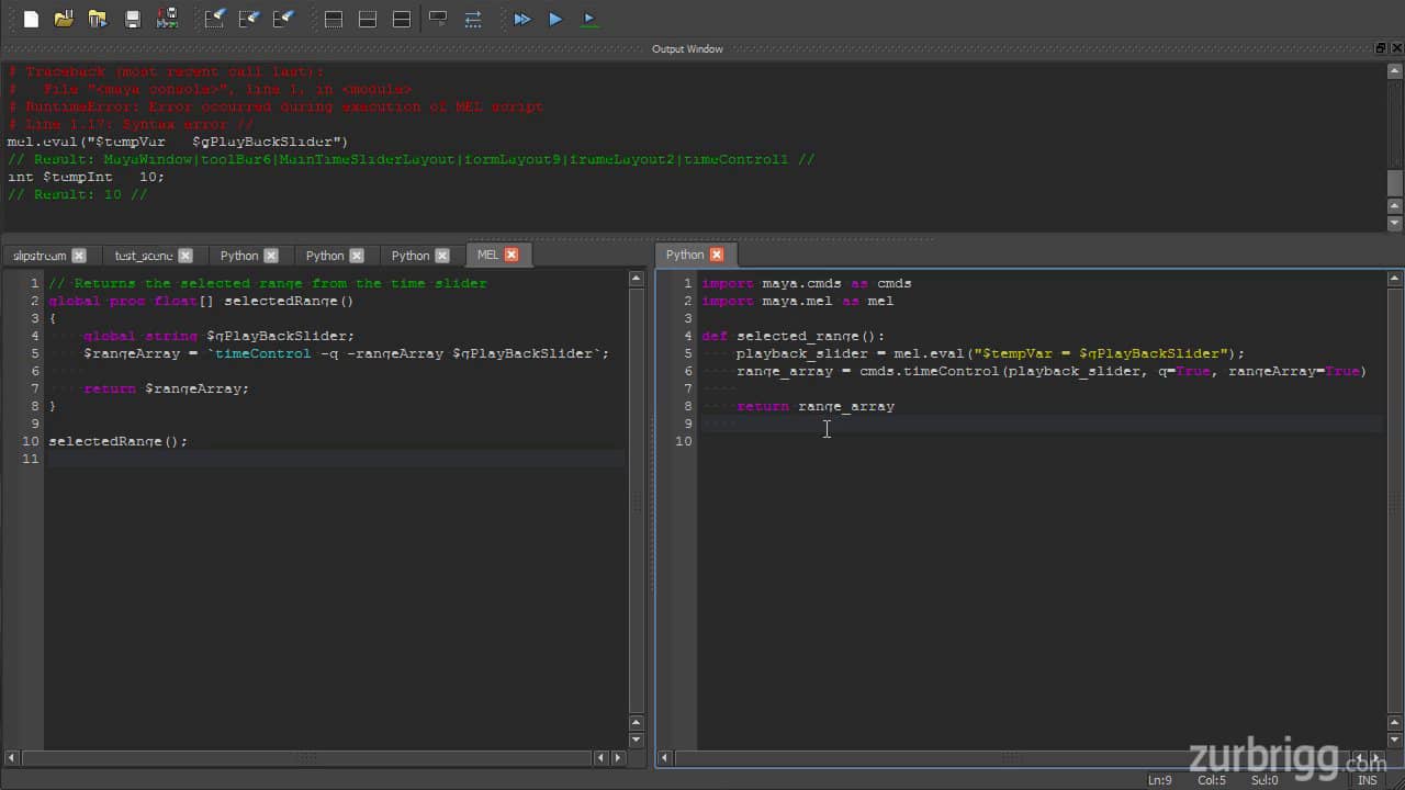 Maya Python - Getting the Value of a MEL Global Variable on Vimeo