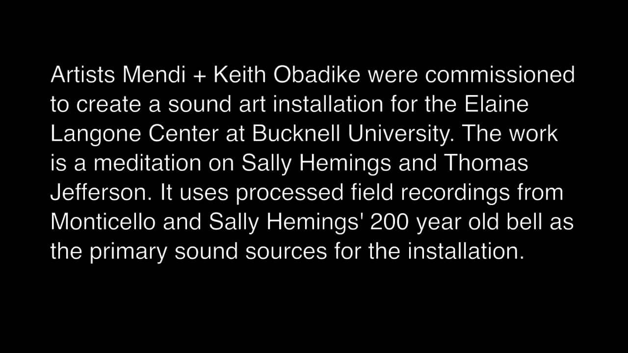 Mendi + Keith Obadike: American Cypher - Samek Gallery and The Studio ...
