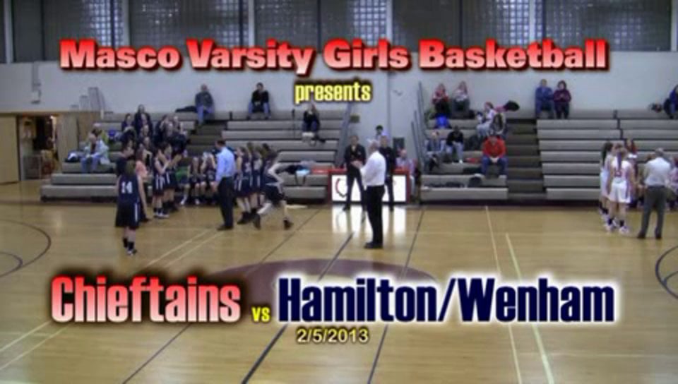 Masco Varsity Girls Basketball vs Hamilton/Wenham 02/05/2013 on Vimeo