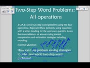 Two Step Word Problems All Operations On Vimeo