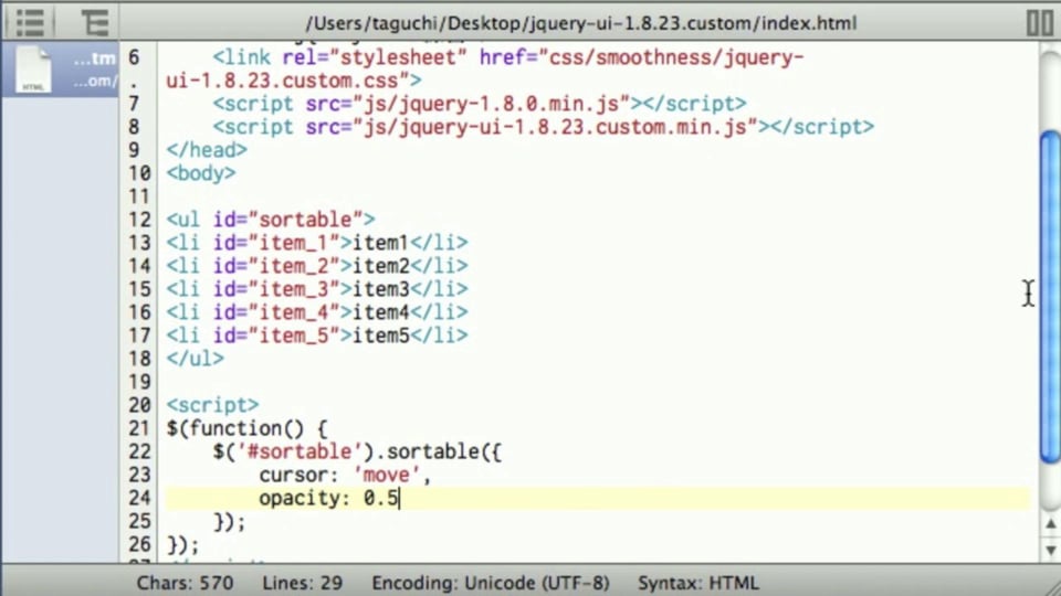 11 Sortableを使ってみよう 【サポート終了】jquery Ui入門 プログラミングならドットインストール 