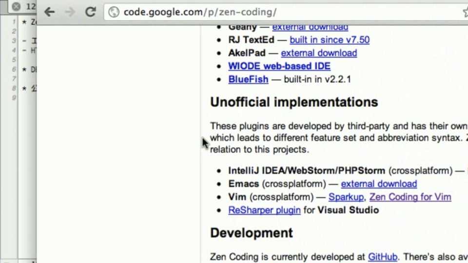 #01 Zen-codingとは何か？ | 【旧版】Zen-coding入門 - プログラミングならドットインストール