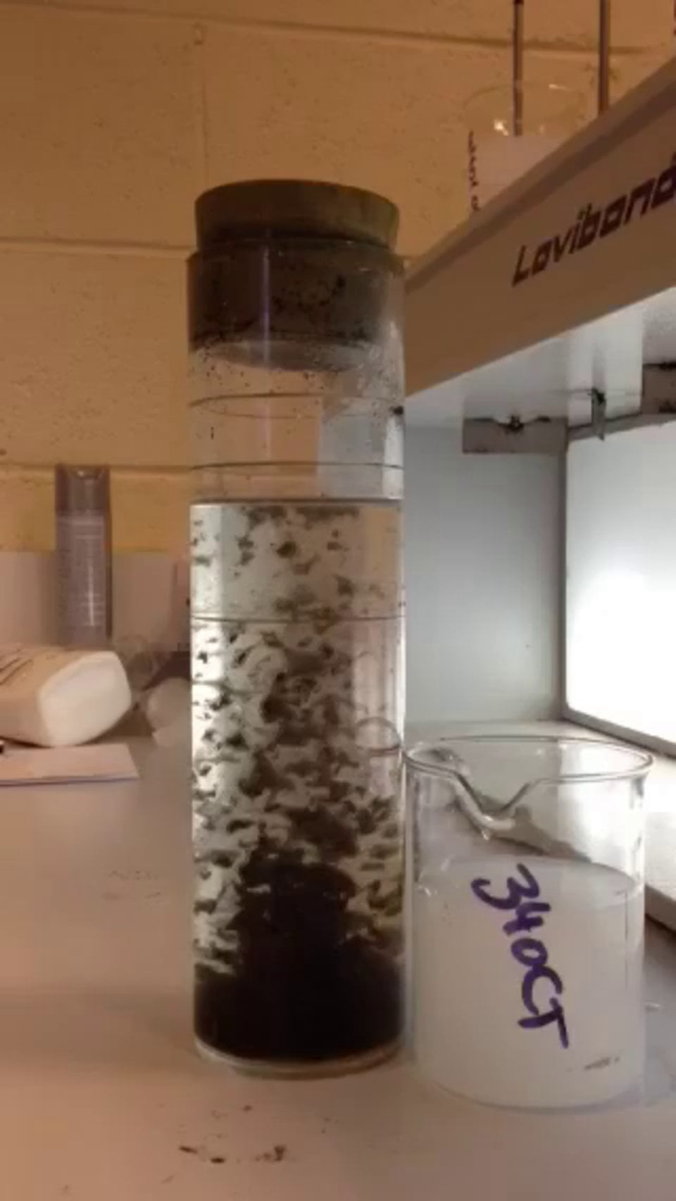 FloPam EM340CT dosed at 12ppm as received. Cylinder inverted 20 times ...